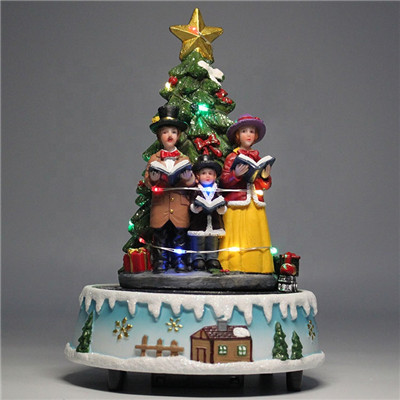 Nativity family scene polyresin christmas music box | christmas ...