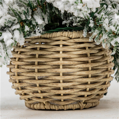 Home decoration table top snow falling christmas tree | christmas ...